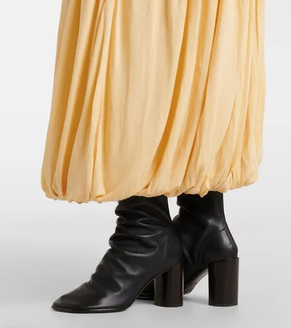 LEMAIRE Glove Leather Ankle Boots