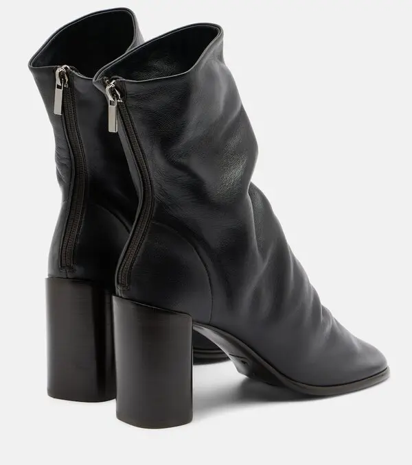 LEMAIRE Glove Leather Ankle Boots