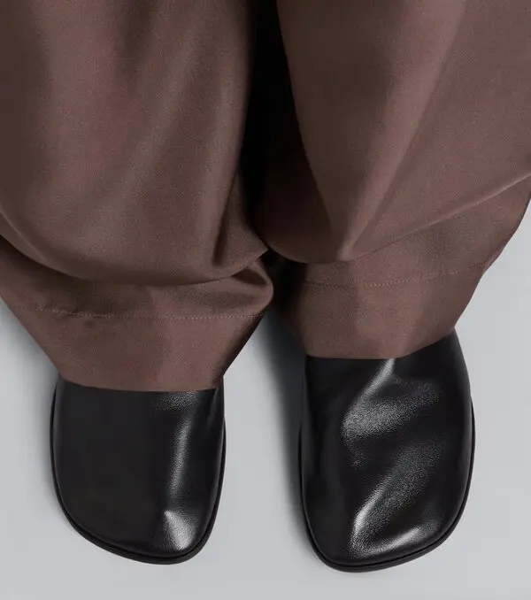 LEMAIRE Glove Leather Ankle Boots