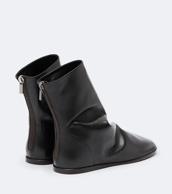LEMAIRE Glove Leather Ankle Boots
