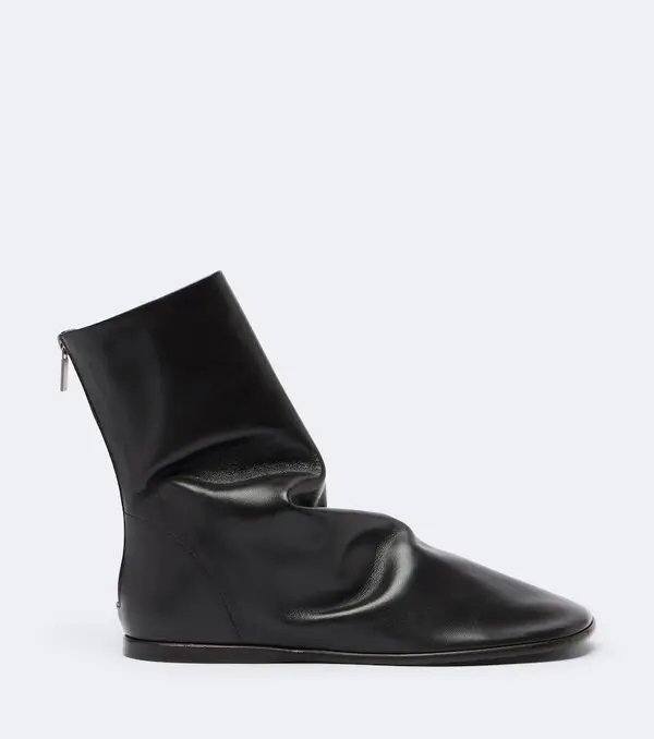 LEMAIRE Glove Leather Ankle Boots