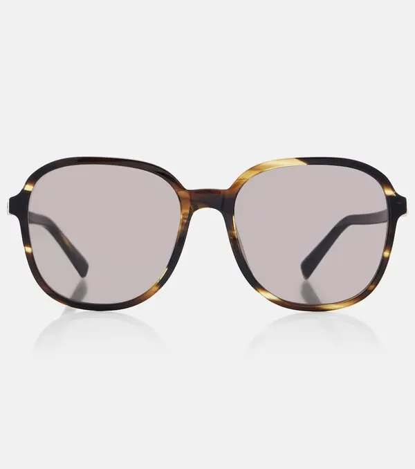 Miu Miu Logo Oversized Sunglasses - Brown