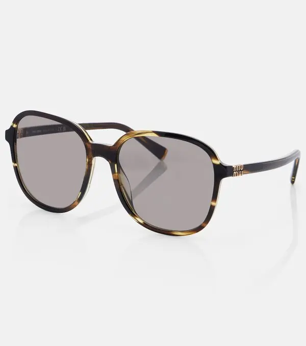 Miu Miu Logo Oversized Sunglasses
