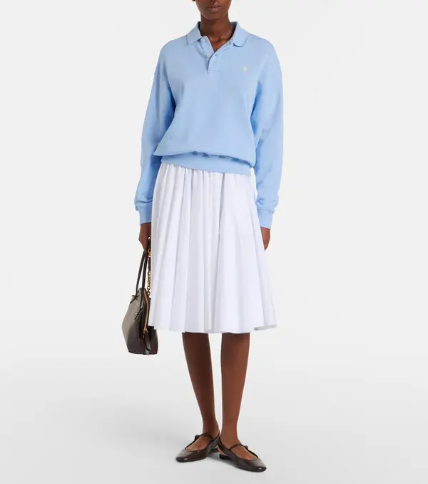 Polo Ralph Lauren Cotton-blend Fleece Polo Sweatshirt