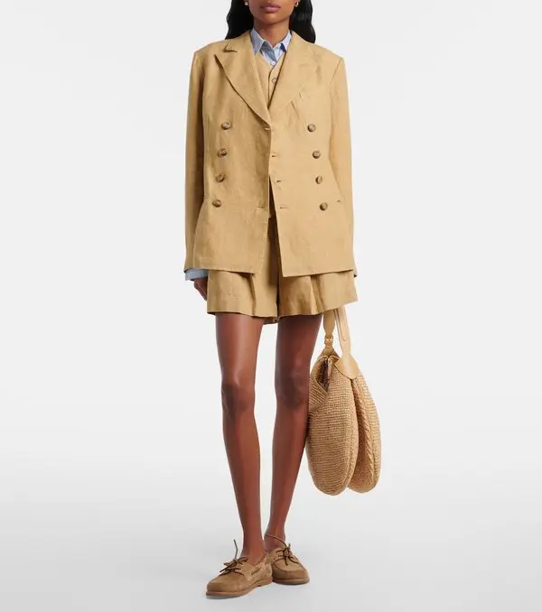 Polo Ralph Lauren Double-breasted Linen Blazer