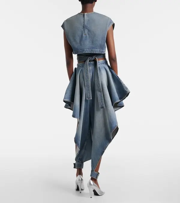 Alaïa Draped Tapered Jeans