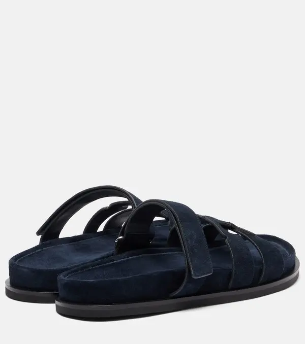 Tory Burch Ines Suede Slides - Blue