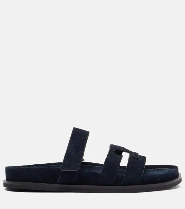 Tory Burch Ines Suede Slides - Blue