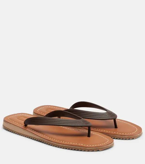 Miu Miu Thong Sandals - Brown