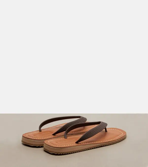Miu Miu Thong Sandals - Brown