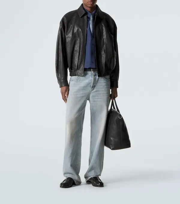 Saint Laurent Lamb Leather Blouson Jacket
