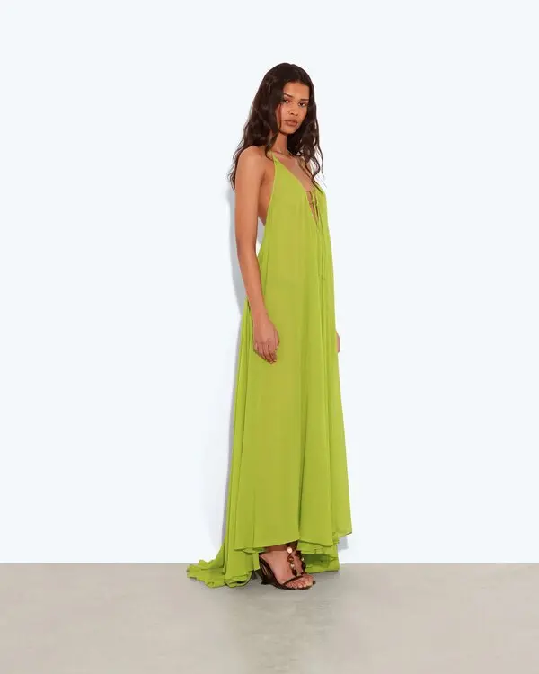 RAT & BOA Chiffon Maxi Dress - Green