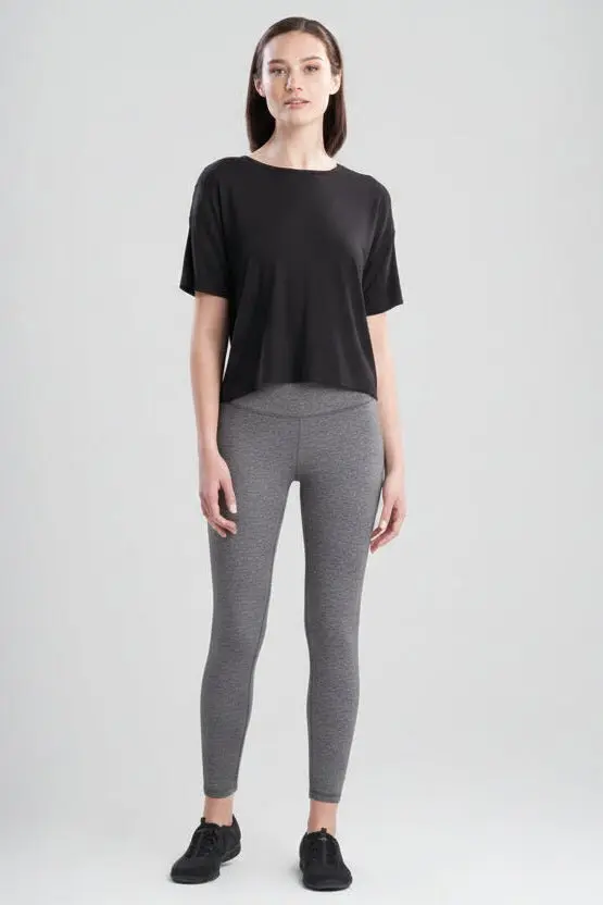 Natori Layering Elements Boxy Tee - Black