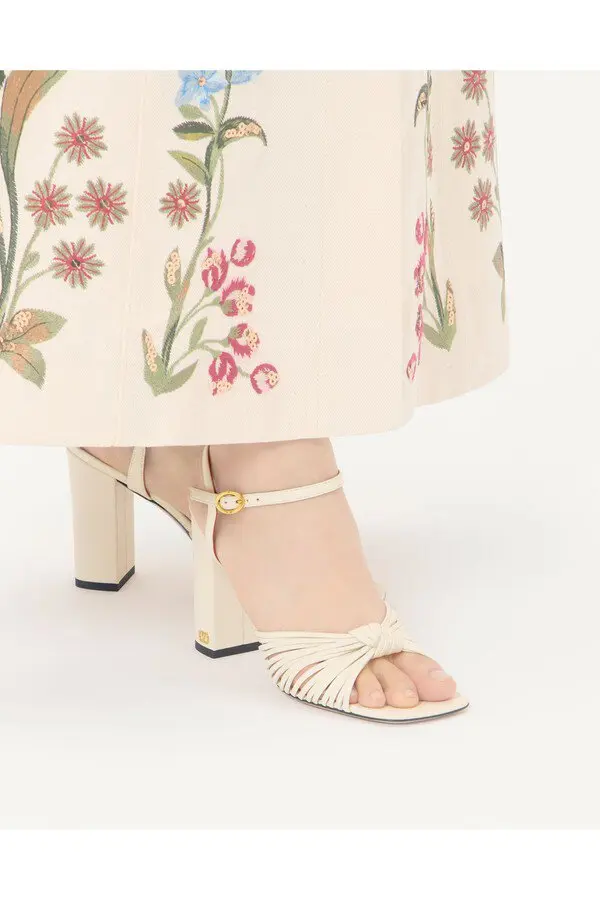 Valentino Garavani Annet Kidskin 90mm Sandal - Red