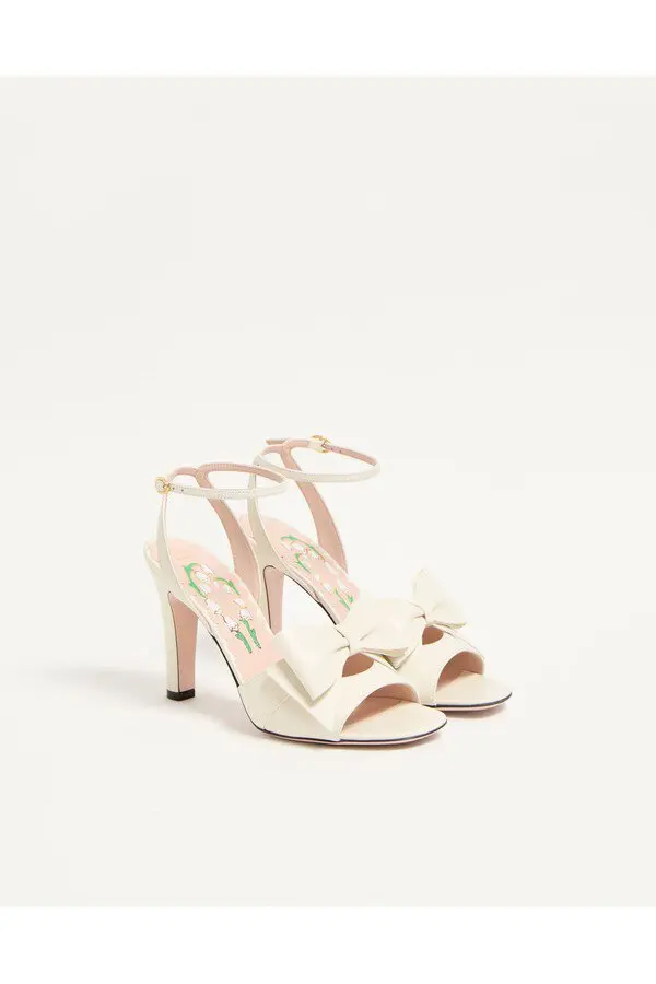 Valentino Garavani Bowow Sandal In Kidskin 95mm - Floral