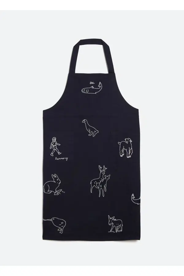 Sea Demi Apron - Black