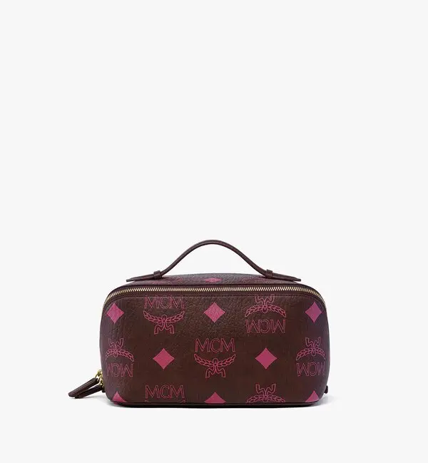 Mcm Ottomar Toiletry Bag - Cinnamon