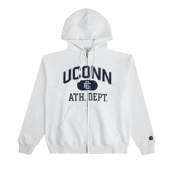 ERIC EMANUEL Ee Uconn Zip-up Hoodie - White