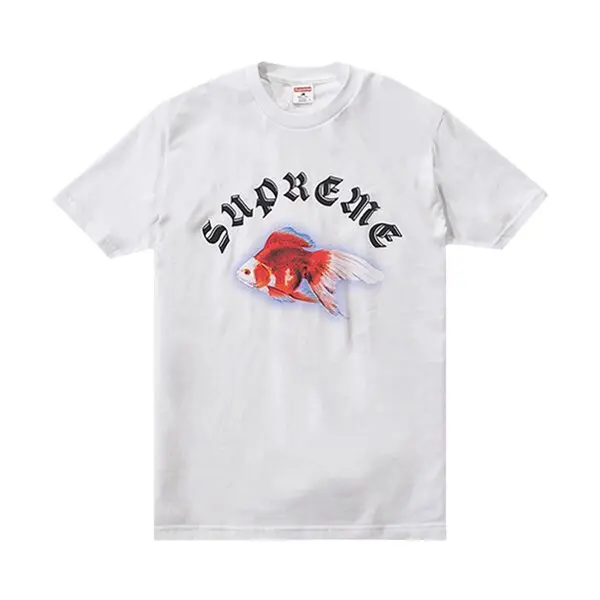 Supreme X Sasquatchfabrix Goldfish Tee - White