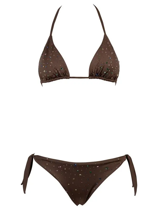 PIN-UP STARS Triangle Bikini - Brown