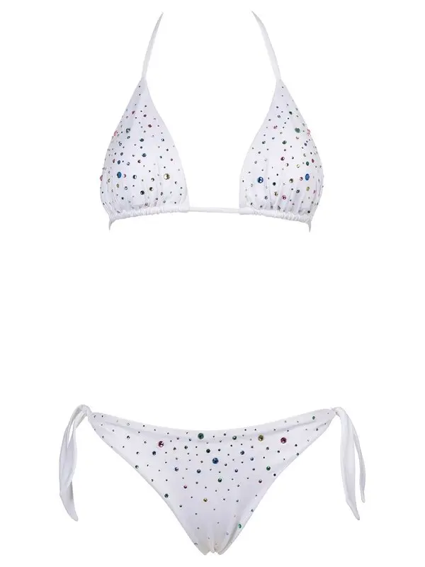 PIN-UP STARS Triangle Bikini - White