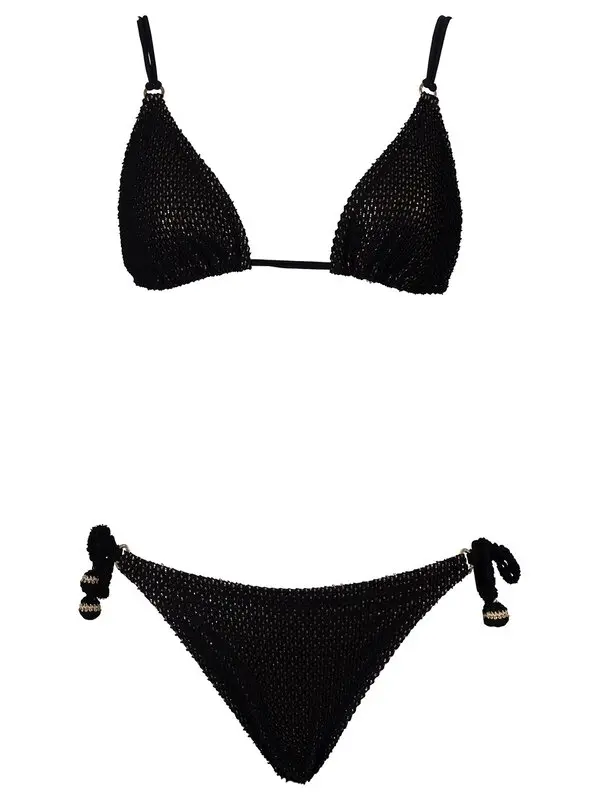 PIN-UP STARS Lame Bikini - Black
