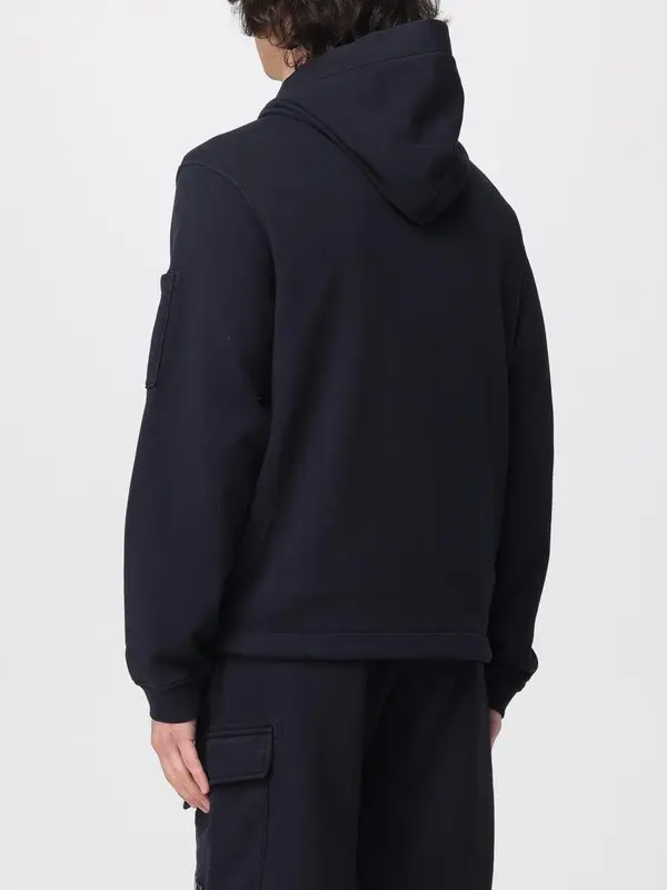 C.P. COMPANY Logo Detail Hoodie - Blue