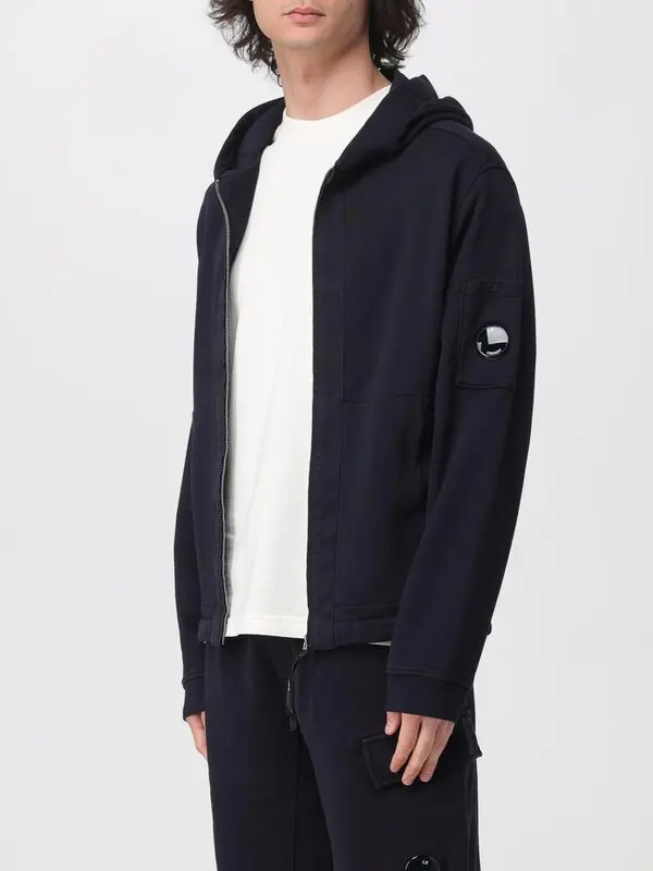 C.P. COMPANY Logo Detail Hoodie - Blue