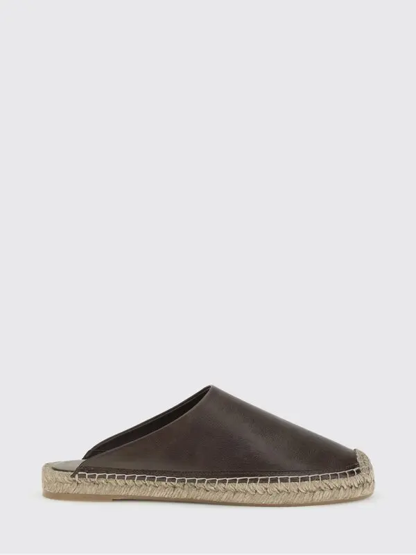 Brunello Cucinelli Leather Espadrilles - Dark