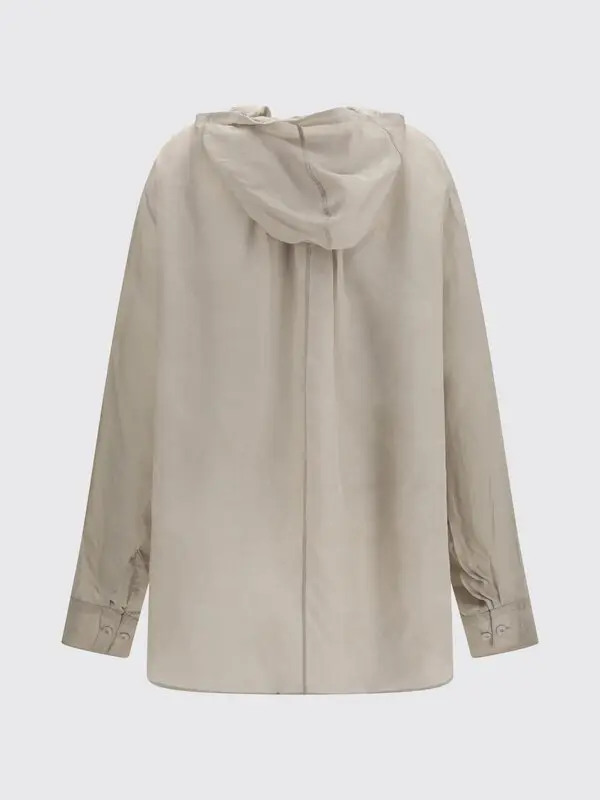 Our Legacy Cupro Hooded Shirt - Grey