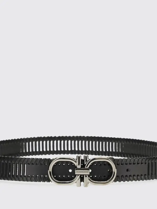 FERRAGAMO Gancini Belt - Black