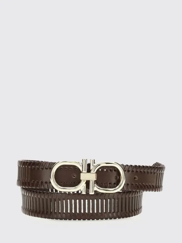FERRAGAMO Leather Belt - Dark