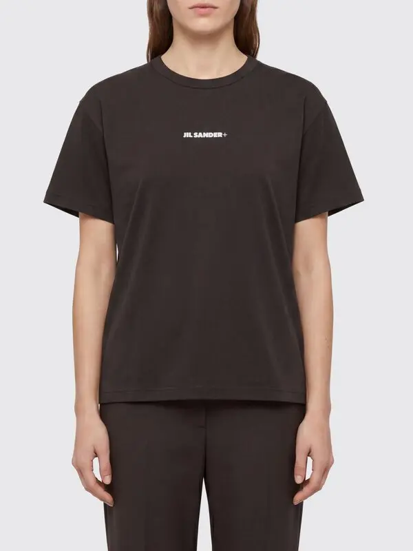 JIL SANDER Classic Logo T-shirt - Brown