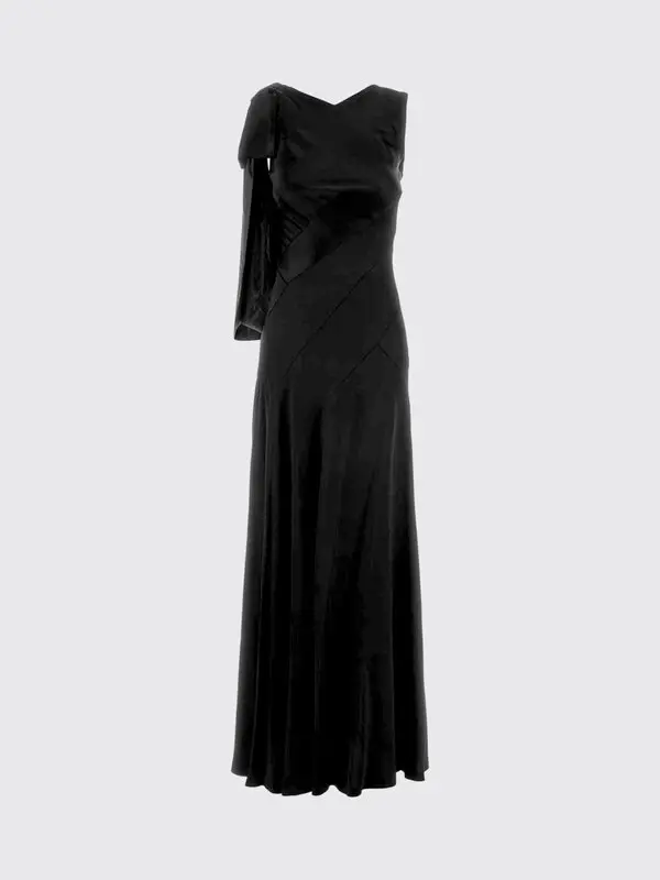 MAISON MARGIELA Satin Gown With Bow Detail
