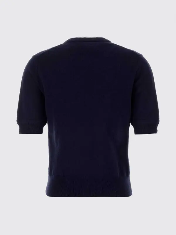 JIL SANDER Ribbed Crew Neck Sweater - Blue