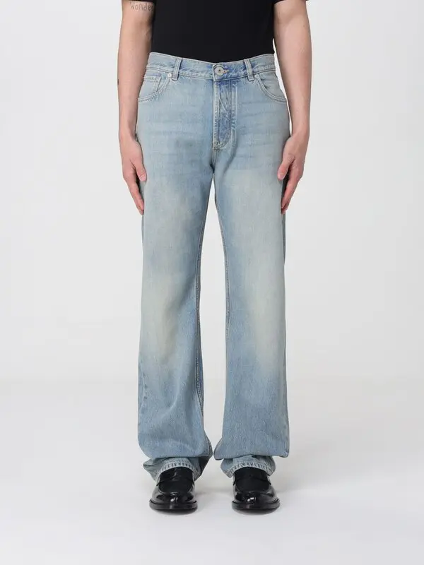 Alexander McQueen Straight Leg Denim Jeans - Blue