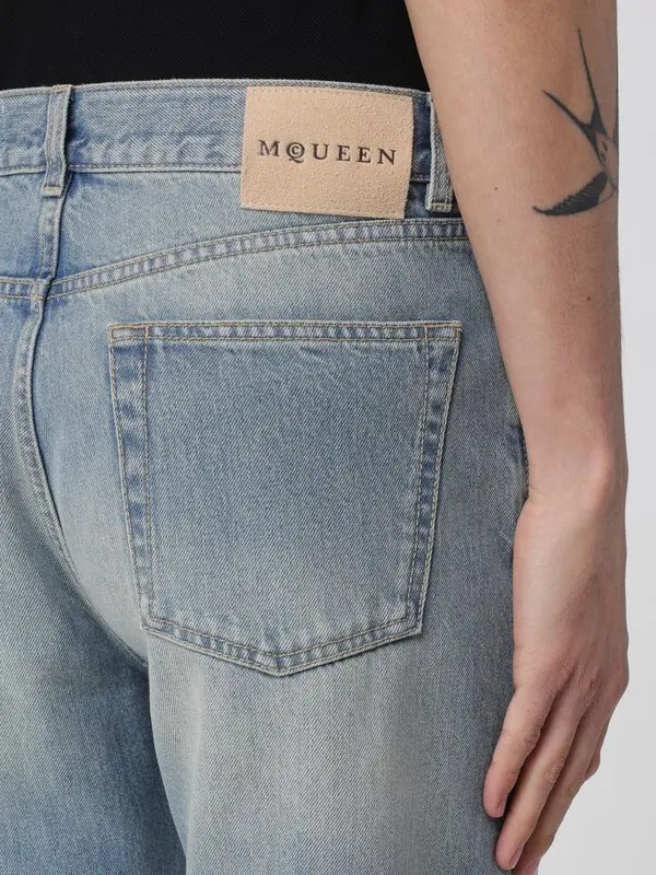 Alexander McQueen Straight Leg Denim Jeans