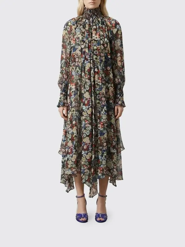 Khaite Floral Print Maxi Dress - Multicolor