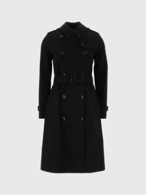 Burberry Double Breasted Trench Coat - Black