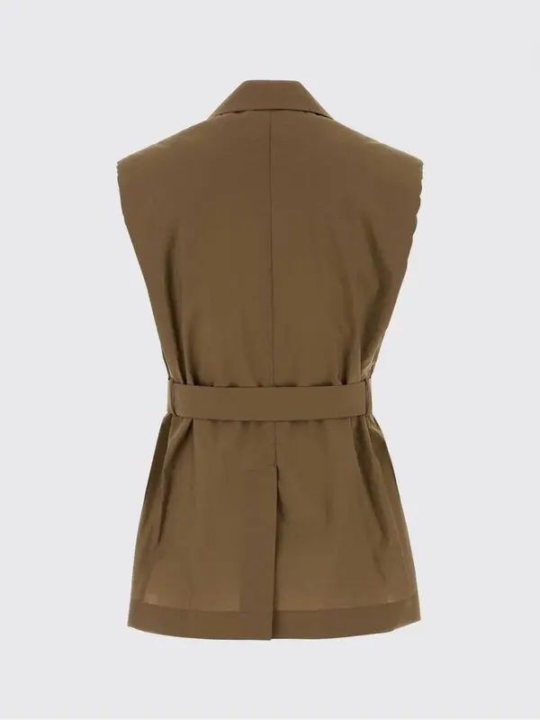 Brunello Cucinelli Sleeveless Belted Waistcoat - Sand