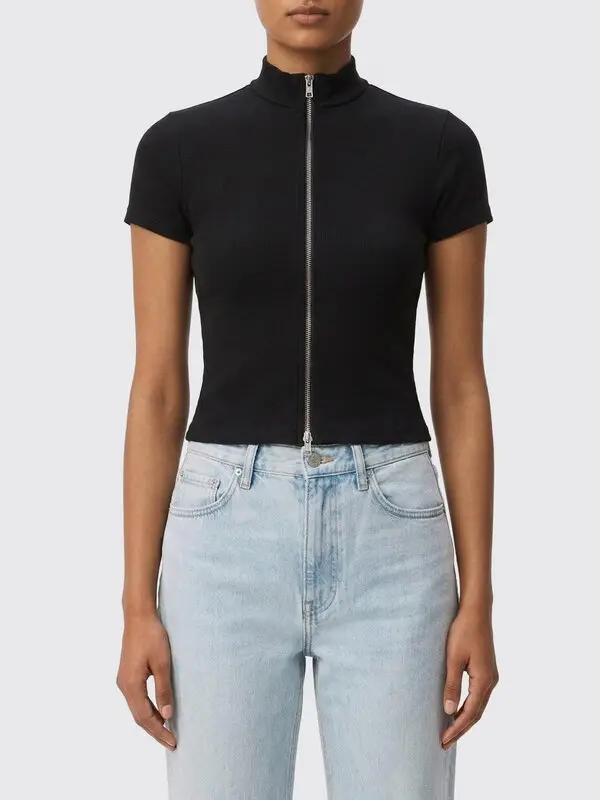Alexander Wang Zip Up Top - Black