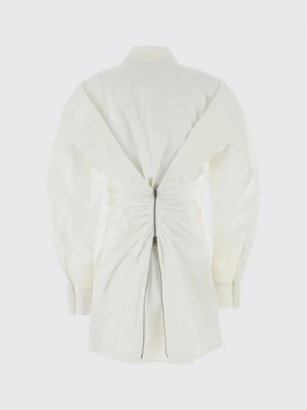 Alexander Wang Ruched Cotton Shirtdress