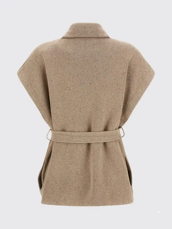 Brunello Cucinelli Sleeveless Belted Sweater