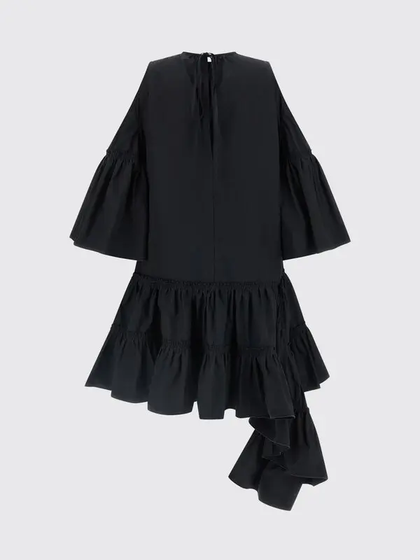 JW Anderson Asymmetrical Cotton Mini Dress - Black