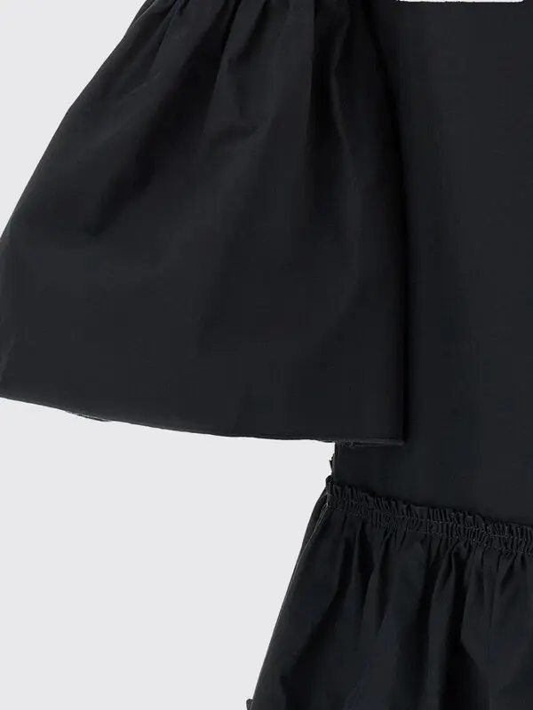 JW Anderson Asymmetrical Cotton Mini Dress - Black