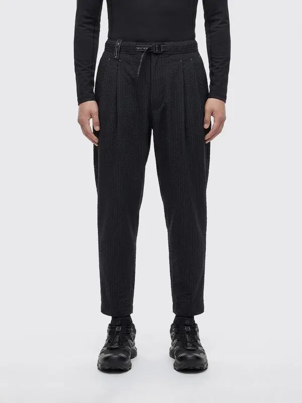 AND WANDER Textured Tailored Trousers