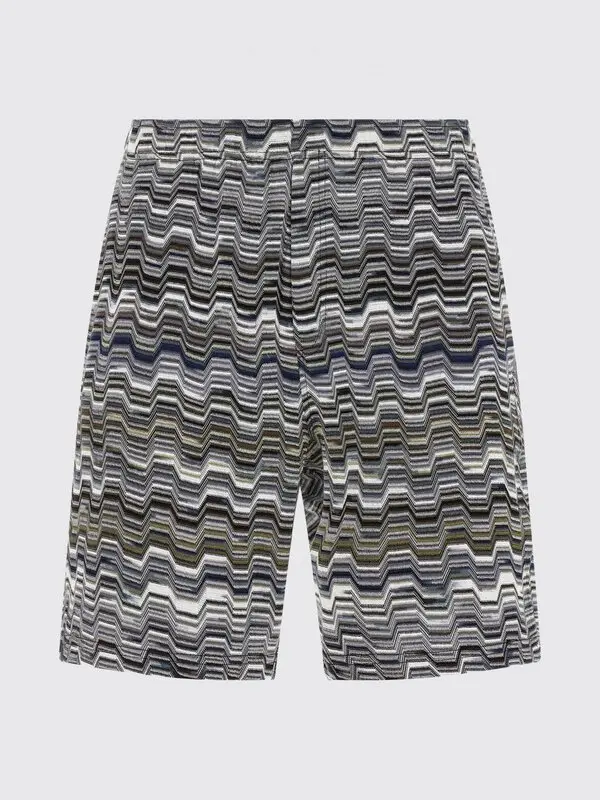 Missoni Cotton Jacquard Pattern Shorts - Green