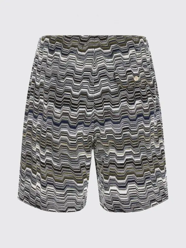 Missoni Cotton Jacquard Pattern Shorts - Green
