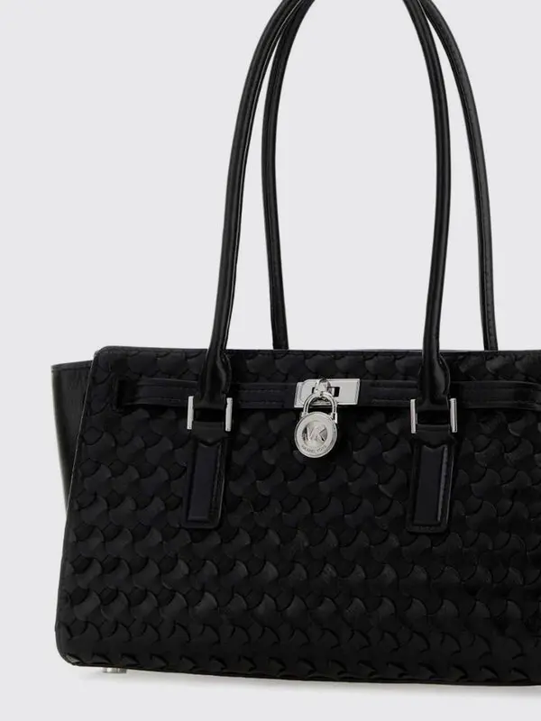 Michael Kors Leather Shoulder Bag With Clasp Detail