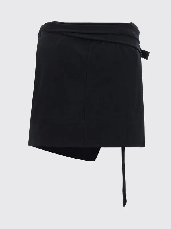 Isabel Marant Étoile Cotton Wrap Mini Skirt - Black